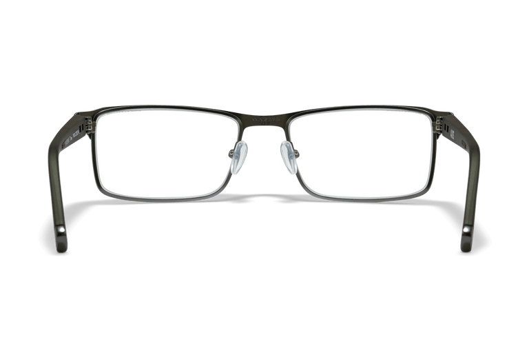 WX Axis Eyeglasses - Dark Gunmetal Frame with Green Temples | Wiley X