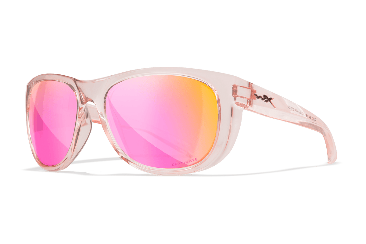 WX Weekender Sunglasses - CAPTIVATE™ Polarized Rose Gold Mirror Lenses ...